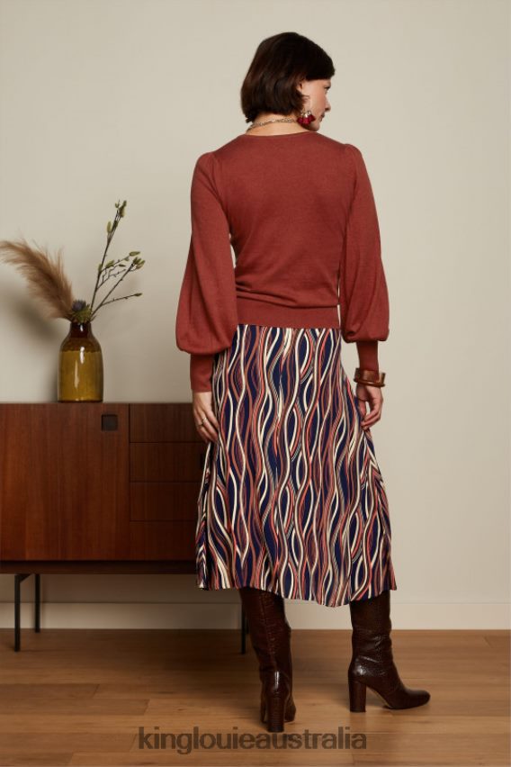 Juno Midi Skirt Merrill Blue King Louie Women Apparel 622HZV152 ...